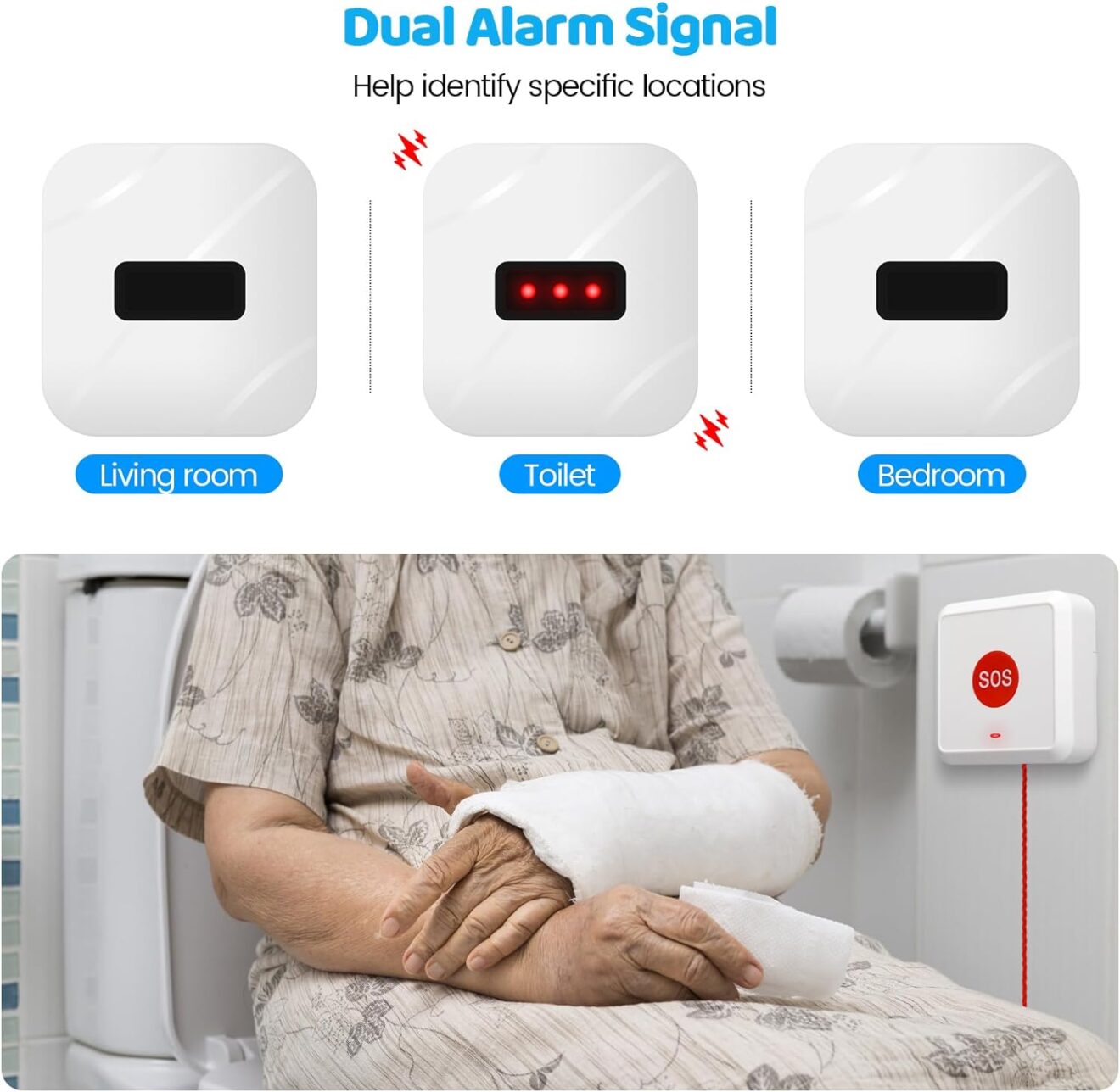 Alarma caídas baño discapacidad accesible adultos mayores hospitales ...