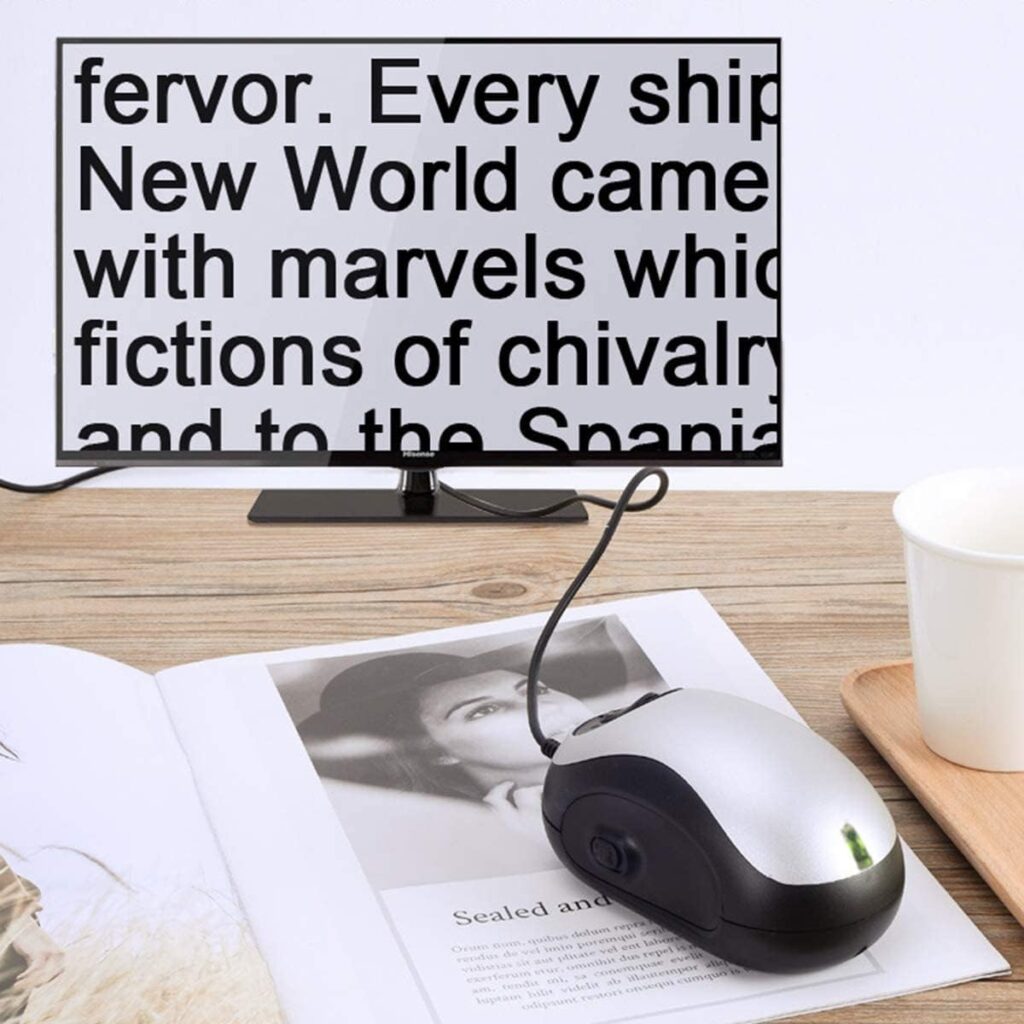 Lupa Digital portable tipo mouse amplificador de textos con conexión a ...