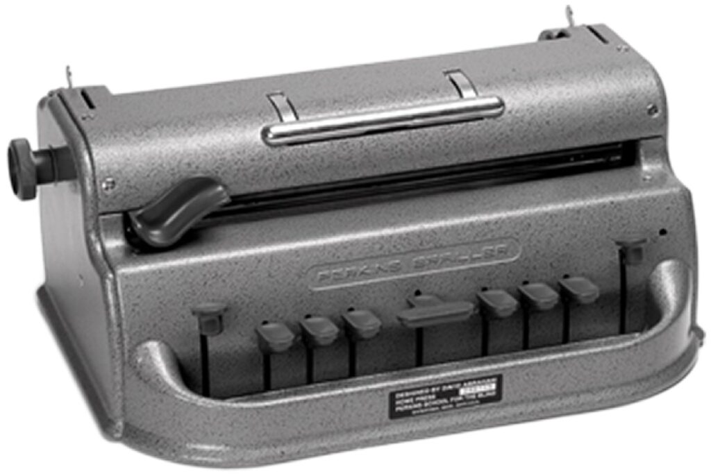 Maquina de escribir Braille Perkins discapacidad visual Ciegos – Ayudas ...